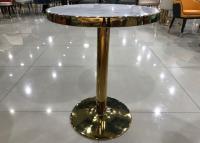 China 75cm Marble Iron Coffee Table for sale