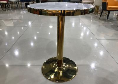 China 75cm Marble Iron Coffee Table for sale