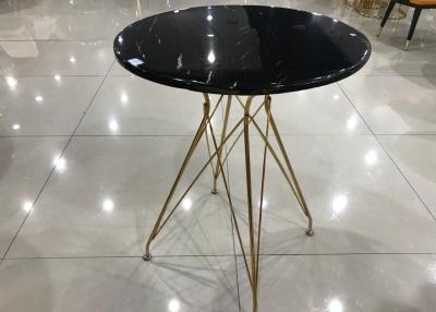 China 60cm Metal Marble Coffee Table for sale