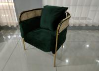 China Soft Flexible Flannel Fabric 51cm 36cm Rod Iron Sofa Set for sale