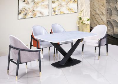 China Wear Resistant 150*90*75cm Painting Wrought Iron Table for sale