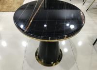 China Modern Minimalist 70cm Stainless Steel Marble Coffee Table for sale