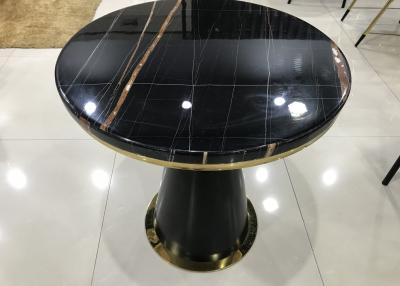 China Modern Minimalist 70cm Stainless Steel Marble Coffee Table for sale