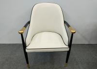 China Velvet Fabric 150KG Wrought Iron Dining Chair for sale