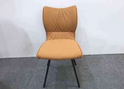 China Modern 150kg Wrought Iron Dining Chair With Non Slip Foot Pads for sale