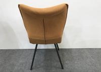China Modern 150kg Wrought Iron Dining Chair With Non Slip Foot Pads for sale
