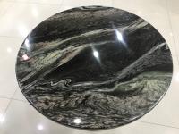 China Round Customizable Marble Iron Coffee Table For Living Room for sale