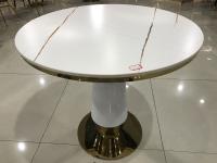 China 72cm High Nesting Wrought Iron And Marble Coffee Table for sale