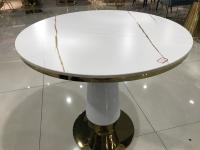 China 72cm High Nesting Wrought Iron And Marble Coffee Table for sale