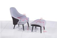 China Cotton And Linen Fabric 85cm Height Iron Pipe Sofa Set for sale