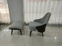 China Cotton And Linen Fabric 85cm Height Iron Pipe Sofa Set for sale