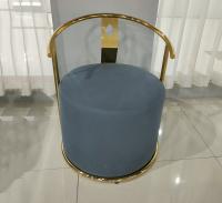 China 75cm Height Stainless Steel Frame 150kg 1 Seater Iron Sofa for sale