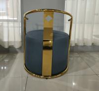 China 75cm Height Stainless Steel Frame 150kg 1 Seater Iron Sofa for sale