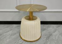China Rock Board Bread Leather Balcony Small Marble Coffee Table for sale