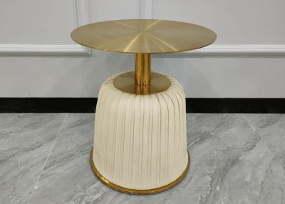 China Rock Board Bread Leather Balcony Small Marble Coffee Table for sale