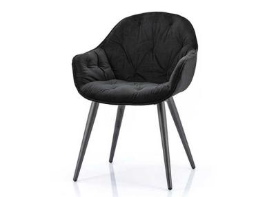 China Armrest Odm Leather Metal Chair Soft Bag And Black Powder Coated for sale