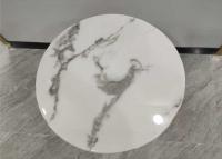 China Modern Craft Iron Anti Collision Gilded Coffee Table With Marble Inlay for sale