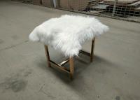 China Modern French 120kg Square Upholstered Stool Stainless Steel Luxury Home for sale