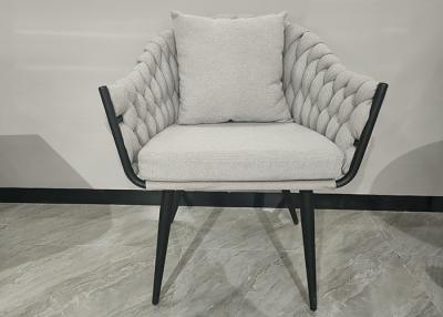 China Custom Metal Leg Fabric Odm Wrought Iron Upholstered Dining Chairs Contemporary for sale
