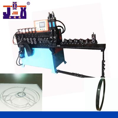 China Automatic CNC Flat Iron Ring Making Machine for Lampshade 2-10mm Wire Diameter 50-800mm Circle for sale