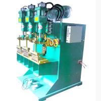 China Three Head Spot Welder 150 KVA 400 mm Arm Solenoid Valve Multi Spot Welding Machine for sale