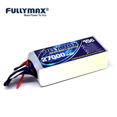 China Fullymax 6s 22.2 V Lipo Battery Pack 15C 27000mAh Commercial Drone Battery UAV UAS EVTO for sale