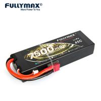 China 45C 7500mAh 7.4V 2S Lipo Batteries For Model Aircraft Rc Model Boats for sale