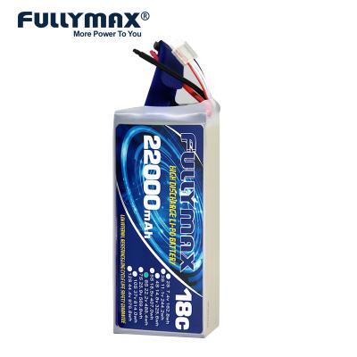 China 6s 22000mah Lipo Battery Drone 22.2V 18C Charger Commercial Drone Battery for sale