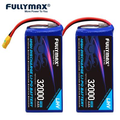 China 12s Lipo Battery Pack Airplane UAV Drone Battery Backup High Voltage 32000mAh 47.04V 10C XT90-S Plug for sale