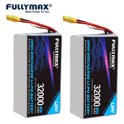 China Fullymax 6s 32000mah Lipo Battery Airplane 4.45V 32000mAh 23.52V 10C XT90-s High Voltage for sale
