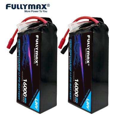 China 16000mah Commercial Drone Battery Power Bank 12s 16000mah Lipo Lithium Battery 23.52V 12C LiHV Capable Charger for sale