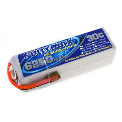 China FULLYMAX LiPo Battery Pack 30C 6250mAh 6S 22.2V with Deans connector for RC RC Car Boat Truck Heli Airplane Aircraft for sale