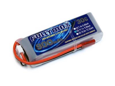 China 11.1V 3S 900mAh 30C LiPO RC Airplane Battery JST Plug for Helicopter Racing FPV Drone for sale