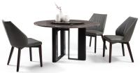 China Modern Round Dining Table 100cm Diameter 75cm Height Stainless Steel Marble Furniture DT-6188 for sale