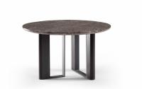 China Modern Round Dining Table 100cm Diameter 75cm Height Stainless Steel Marble Furniture DT-6188 for sale