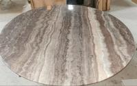 China Modern Dining Table Ø1200-1500mm x 750mm Height with Walnut Finish and E1 MDF Material for sale
