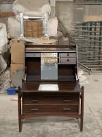 China Retro Wooden Makeup Vanity Desk with Mirror - 900mm Width, 1195mm Height, E1 Quality Polywood Construction for sale