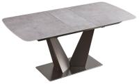 China Modern Dining Table Set DT-6189 with Stainless Steel Base - 1600/1800/2000×800×750mm in Grey or Gold for sale
