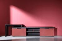 China Modern Wood Dining Table and 6 Chairs Set DT-6198 Series in 1300mm or 1500mm Sizes with Sintered Stone Top for sale