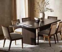 China Modern Wood Dining Table Set 8-12 Seats L2400xW1000xH750mm for sale