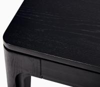 China Modern Rectangular Dining Table Set with Glass Top - 70x31.5 Inch Table & 4 Chairs, Semi-Gloss Finish for sale