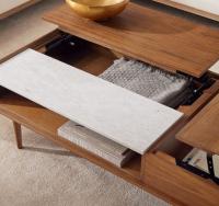 China Modern Rectangle Coffee Table Set 1300×700×450mm with Stainless Steel Frame and Custom Material Options for sale