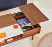 China Modern Rectangle Coffee Table Set 1300×700×450mm with Stainless Steel Frame and Custom Material Options for sale
