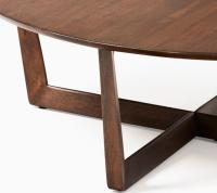China Modern Round Coffee Table Stainless Steel Sintered Stone Top 900mm 1000mm Custom Size for sale