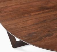 China Modern Round Coffee Table Stainless Steel Sintered Stone Top 900mm 1000mm Custom Size for sale