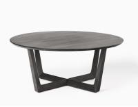 China Modern Round Coffee Table Stainless Steel Sintered Stone Top 900mm 1000mm Custom Size for sale