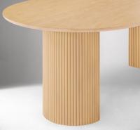 China Oval Shape Dining Table Set with 15lb Chairs - 1800mm to 2400mm Sizes, Assembly Required for 6-10 Person Seating for sale