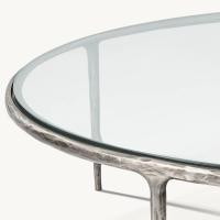 China Modern Stainless Steel Coffee Table 1300x700x450mm with Sintered Stone Top for Living Room for sale