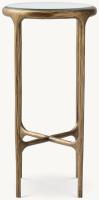 China ST-2007 Stainless Steel Sintered Stone Side Table Φ500mm Modern Living Room Furniture Customizable for sale