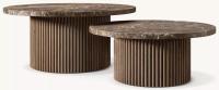 China Customizable Modern Side Table with Sintered Stone Top 500mm Diameter for Living Room for sale